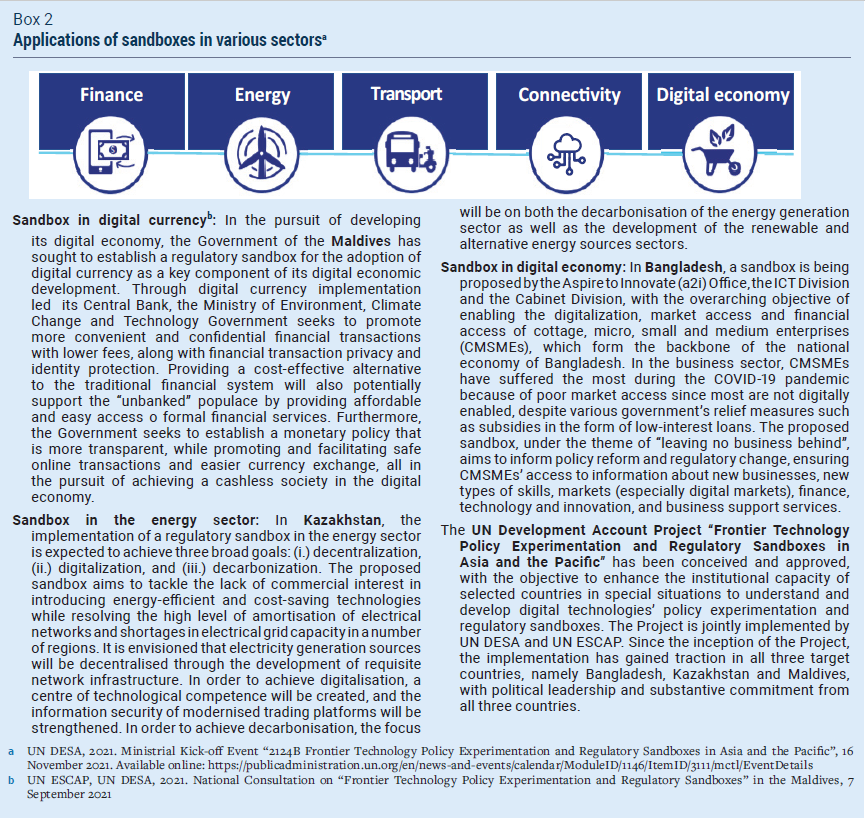 UN DESA Policy Brief No. 123: Sandboxing and experimenting digital ...