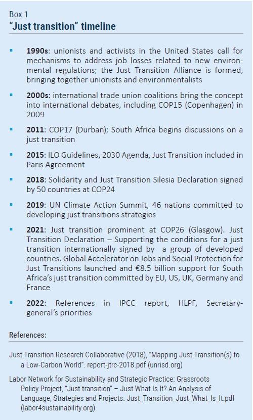 UN DESA Policy Brief No. 141: A just green transition: concepts and ... UN DESA Policy Brief No. 141: A just green transition: concepts and ...