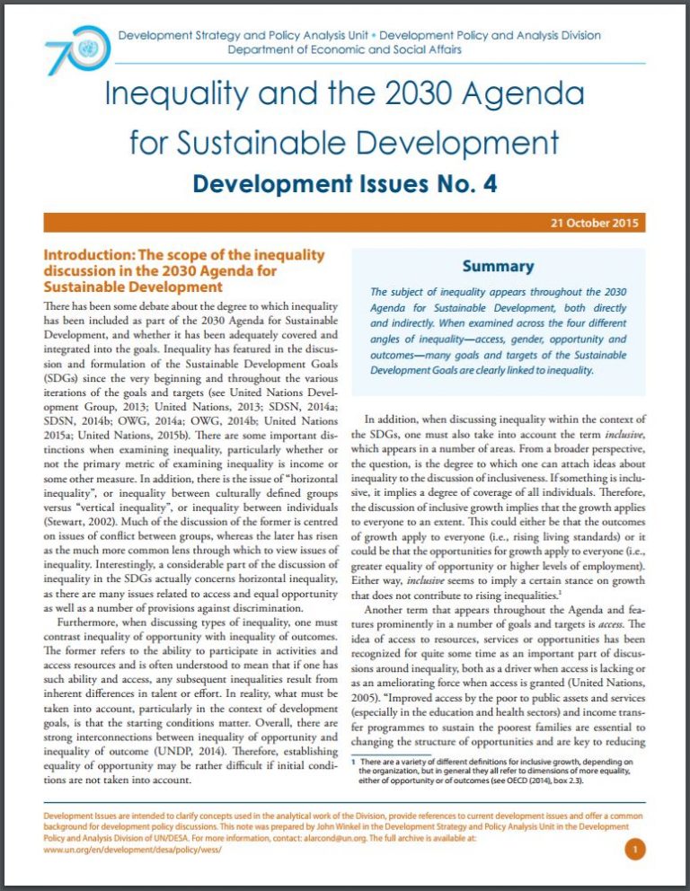 Development Issues Series | Document Type | Department of Economic and ...