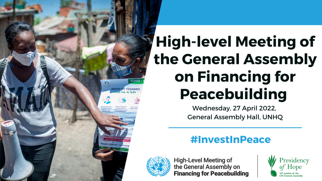High-Level Meeting on Peacebuilding Financing | General Assembly of the ...