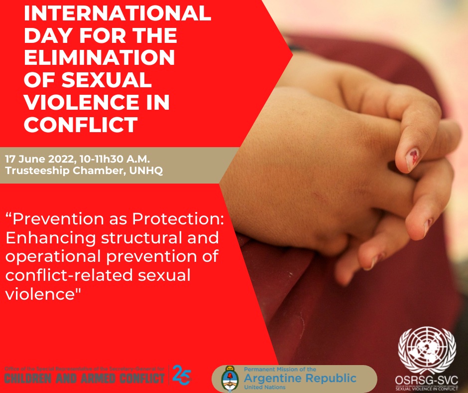 International Day For The Elimination Of Sexual Violence In Conflict